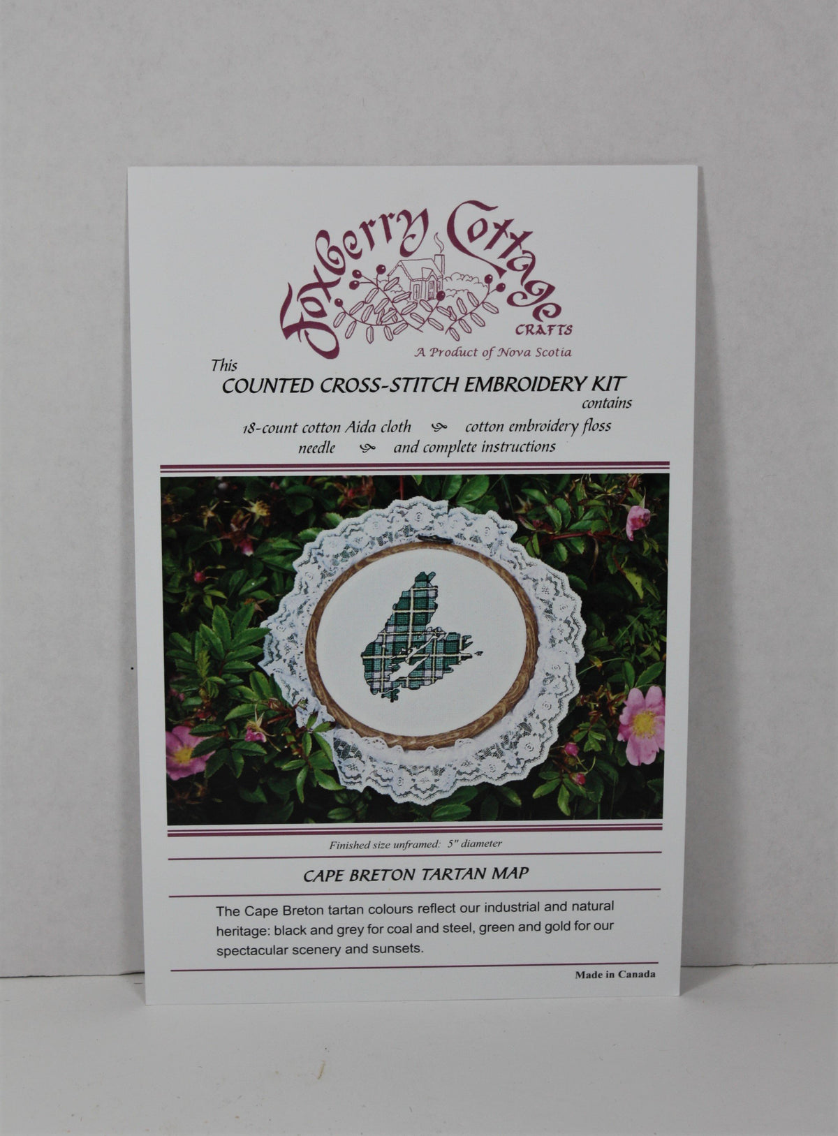 Foxberry Cottages Cape Breton Tartan Map — Northern Watters Knitwear ...