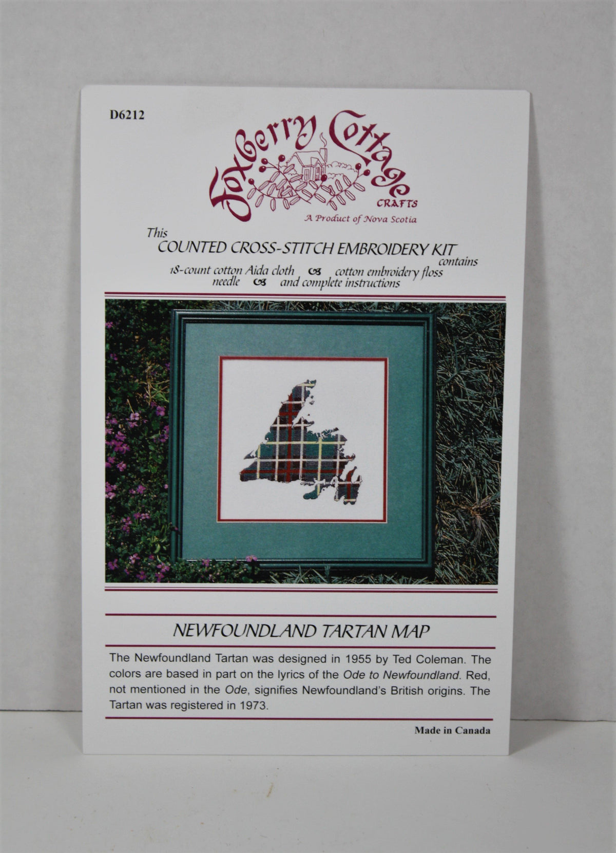 Foxberry Cottages Newfoundland Tartan Map — Northern Watters Knitwear ...