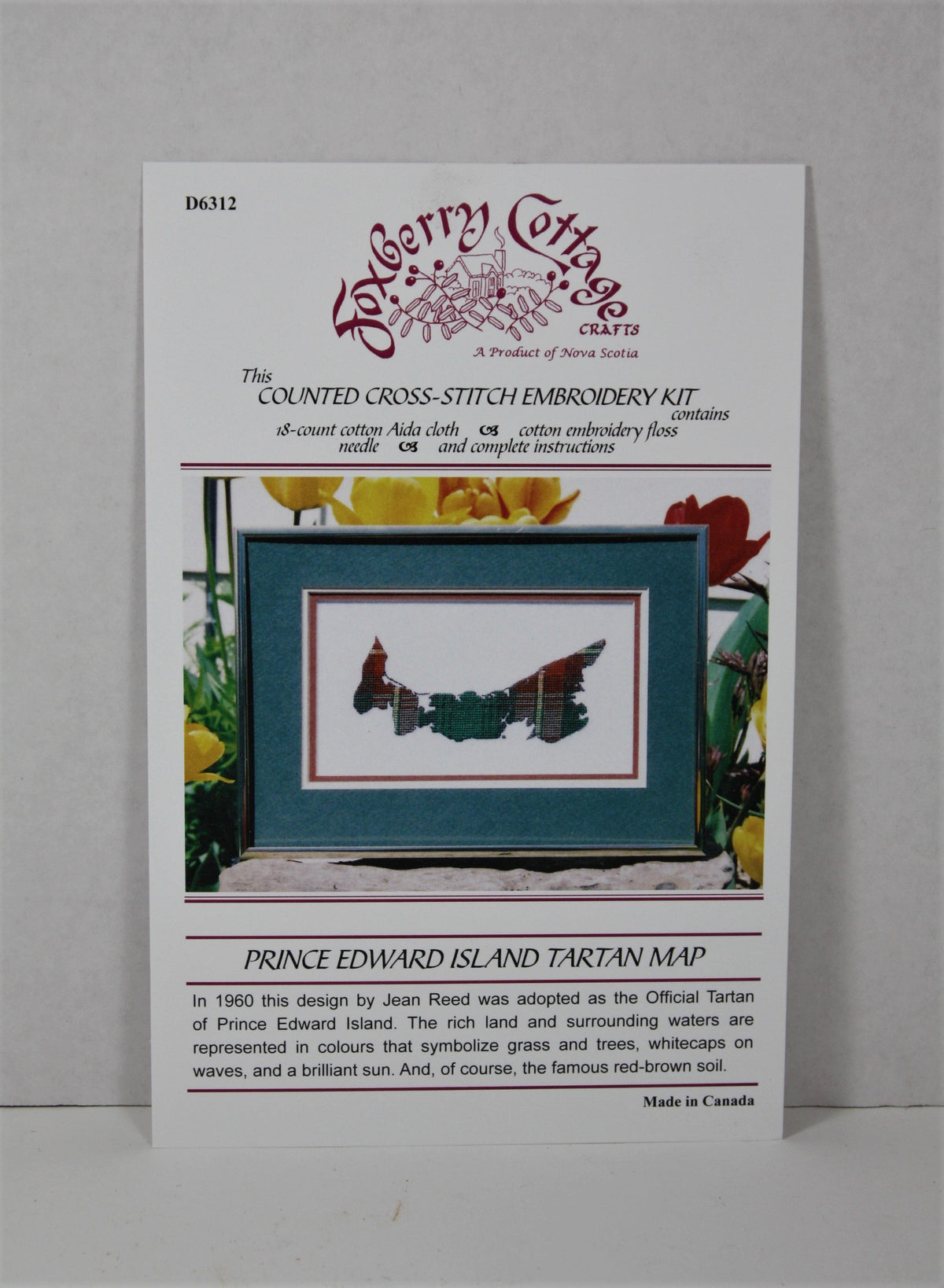 Foxberry Cottages PEI Tartan Map — Northern Watters Knitwear & Tartan Shop